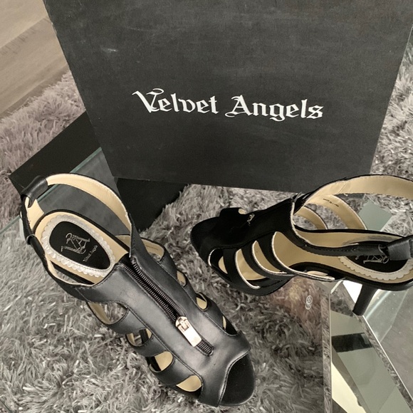 Velvet Angels | Shoes | Velvet Angels Stiletto Gladiator Sandal | Poshmark